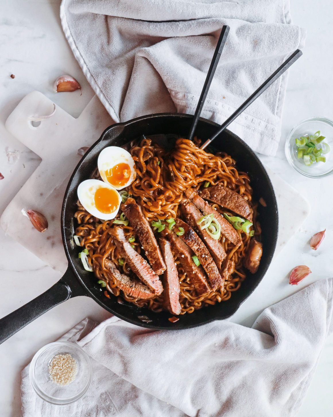 Jjapaguri aka Ram-don with Steak » Mai Cookbook